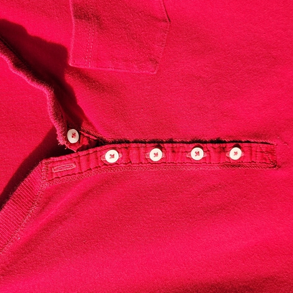 Mossimo Supply Co. | Tops | Massimo Red Henley Shirt | Poshmark